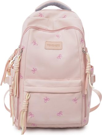 Generic Coquette Reise-Freizeitrucksack, &auml;sthetischer Tagesrucksack f&uuml;r Teenager (Rosa)