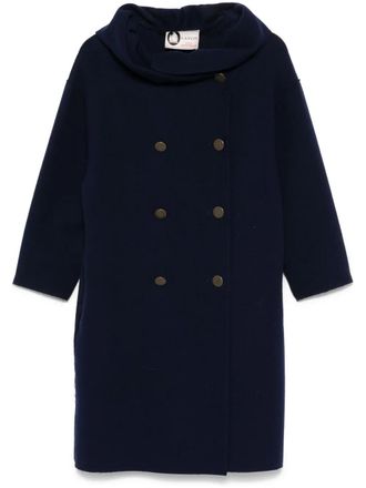 Lanvin manteau en feutre (années 1990) - Bleu