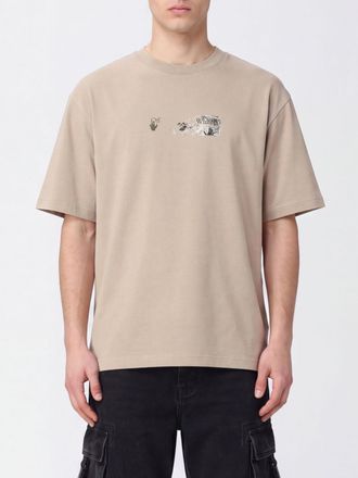 Off-white Baumwoll-Rundhals-T-Shirt mit Arrow-Logo-Print hinten