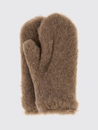 Max Mara Gants Ombrato doubl&eacute;s en m&eacute;lange de cachemire et laine dalpaga