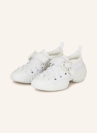 Roger Vivier Sneaker Viv Run Mit Schmucksteinen weiss