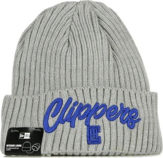New Era NBA Draft Strickm&uuml;tze Clippers Feier - - Accessories - Herren - Grau - ONE SIZE