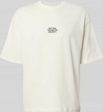 Review Relaxed Fit T-Shirt mit Logo-Print