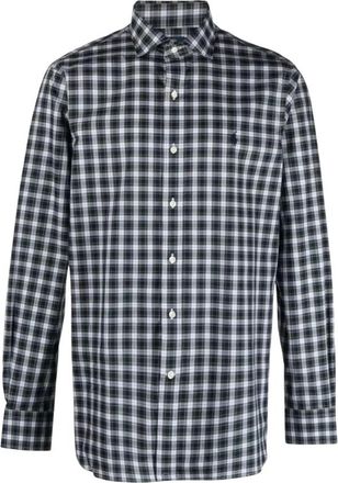 Ralph Lauren Homme, Chemises, Noir, Taille: XL Cotton Plaid Shirt