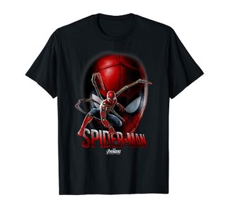 MARVEL Infinity War Spider-Man Game Face Graphic T-Shirt T-Shirt
