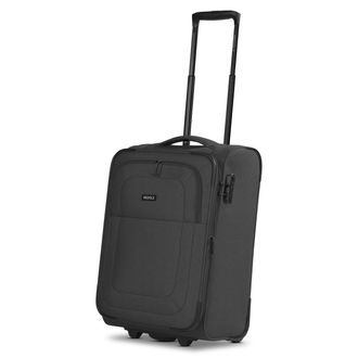 Redolz Handgepäck Kabinen-Koffer | Kleiner Cabin 2-Rollen Trolley, Zahlen-Schloss | 37 x 25 x 55 cm, leicht 2,4 kg | mit Dehnfalte erweiterbar für Damen & He