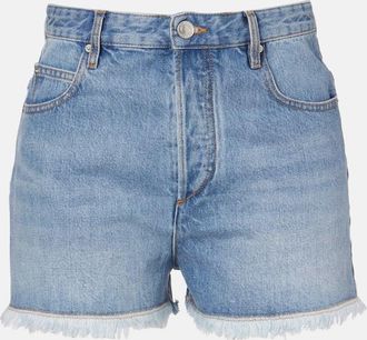 Isabel Marant Short Lesia à taille haute en jean