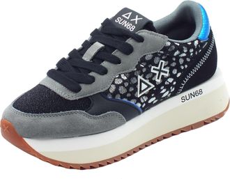 Sun 68 Damen Z44214 Big Ally Animaler Nero Grigio Sneaker, Schwarz und Grau, 40 EU