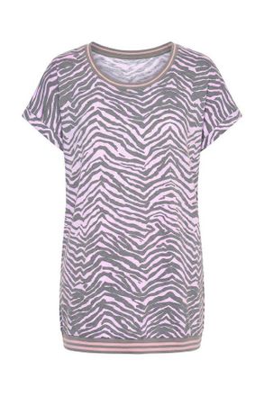 Miamoda T-Shirt T-Shirt oversized Zebra Rundhals