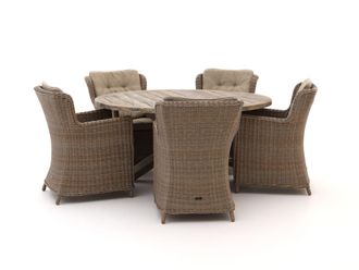 Intenso Furniture Intenso Milano/ROUGH-Y ø 150cm Gartenmöbel- Set 6-teilig