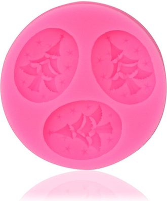 Com-Four Silikonform Weihnachtsbaum für Marzipan und Fondant - Tortendeko selbst gemacht (01 Stück - Weihnachtsbaum)