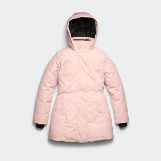 Canada Goose Leslie Parka mit farblich Tonal Label (Weiblich, Vintage Rose, S)