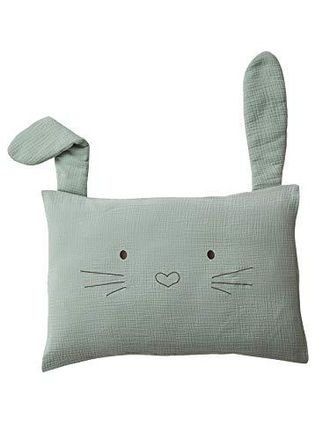 Vertbaudet Taie doreiller b&eacute;b&eacute; en Gaze de Coton Menthe A leau Vert 40X60