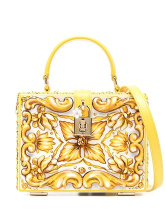 Dolce & Gabbana sac à main Dolce Box - Jaune