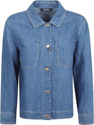 Max Mara Femme, Vestes, Bleu, Taille: 40 FR Chemise en denim