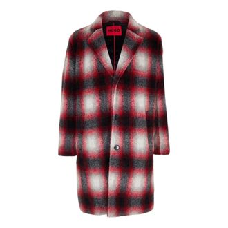 HUGO BOSS Hugo - Mantel f&uuml;r Damen (Lila kariert)