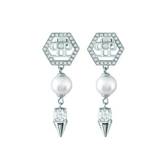 Philipp Plein Ohrringe - Ohrringe Rhapsody - Gr. unisize - in Silber - f&uuml;r Damen