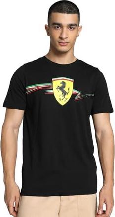 Puma T-Shirt à Gros Logo Race Scuderia Ferrari Homme XL Black