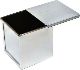 Generic Mini-Toastform, antihaftbeschichtet, quadratisch, Brotform, Kuchenform, mit Deckel (S)