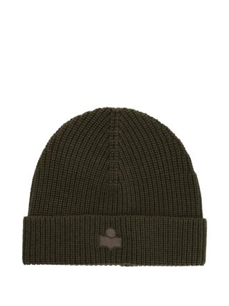 Isabel Marant bonnet c&ocirc;tel&eacute; &agrave; logo - Vert