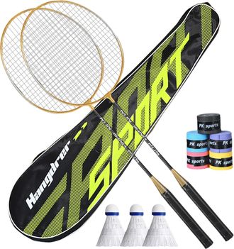 Generic Badminschl&auml;ger Badminton-Set f&uuml;r Erwachsene, professionelles Badminton-Set, leicht, 2-teilig, f&uuml;r Erwachsene und Profis, Outdoor-Hintergrundspiele