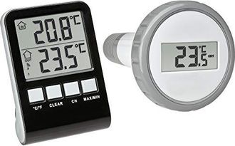 TFA Dostmann Palma Funk-Poolthermometer anthrazit