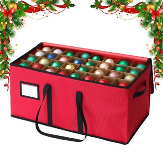Generic Unterkunft Ornament Aufbewahrungsbox - Faltbare verstellbare gro&szlig;e Box - Christmas Ornament Organizer,f&uuml;r Schmuck Kugeln Figuren Umzug B&ouml;gen Karten Au