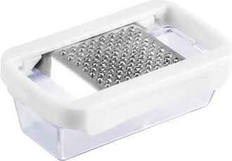 Fackelmann 45431 Râpe à Muscade Mini en Acier Inoxydable - Blanc, 10 x 6 x 3,5 cm