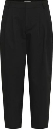 MY ESSENTIAL WARDROBE Femme, Pantalons, Noir, Taille: 46 FR Helle Wide Pantalons