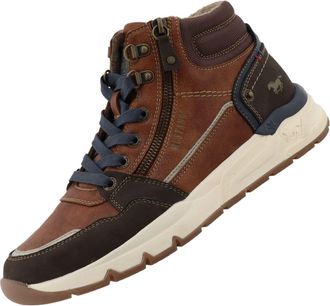 Mustang Jeans Herren High Top Sneaker Cognac EU 42