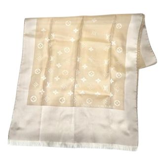 Louis Vuitton Pre-owned Vintage Silk Scarf - Femme - Pre-owned - Beige - Taille: ONE Size