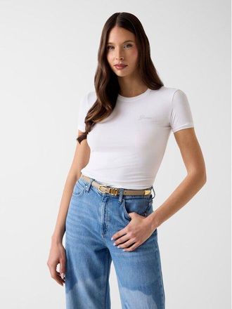 Guess T-Shirt 183551 Wei&szlig; Classic Fit