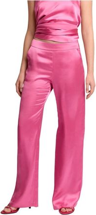 Kocca Femme, Pantalons, Rose, Taille: 46 FR Pantalon chic l&eacute;g&egrave;rement &eacute;vas&eacute; et audacieux