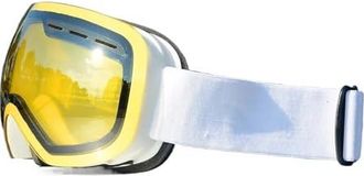 Generic Lunettes de ski unisexe anti-bu&eacute;e, lunettes de snowboard avec double lentille, protection UV et coupe-vent pour les sports dhiver, W Frame Yellow Lens