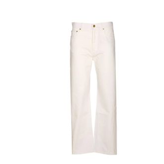 Alberta Ferretti Femme, Jeans, Blanc, Taille: 36 FR Pantalone Denim Tinto