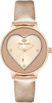 Juicy Couture Femme, Accessoires, Jaune, Taille: ONE Size Montre Analogique en Quartz Rose Polipriel