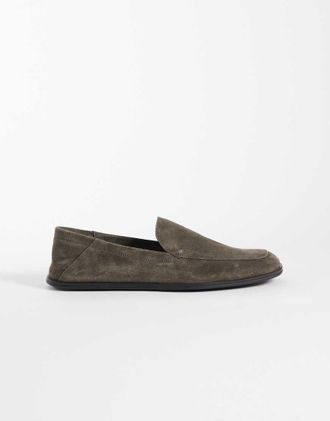 Mango Loafer aus 100% Wildleder in Braun