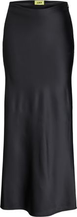 Jack & Jones Jack & Jones Damen Jxeva Satin Skirt WVN Maxirock, Schwarz, M EU