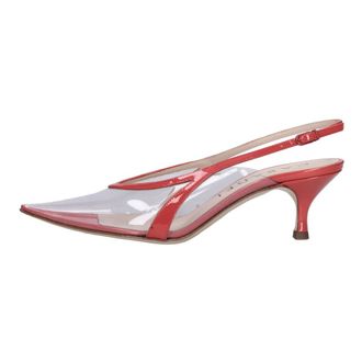 Casadei Cristal Slingback Pump - - Shoes - Damen - Rot - 37 EU