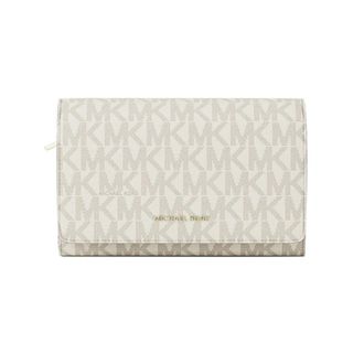 Michael Kors Femme, Accessoires, Blanc, Taille: ONE Size Jet Set Large Wallet