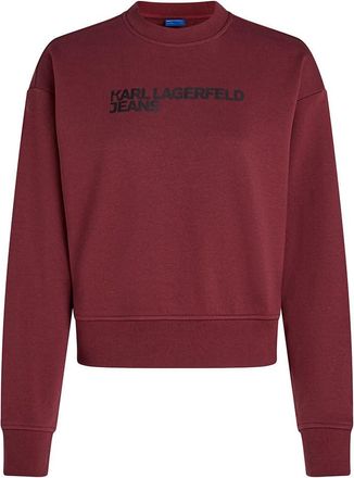 Karl Lagerfeld Regular Essential Logo Sweat, Zinfandel, XS