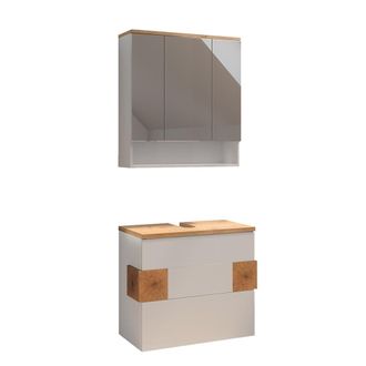 Vicco Badm&ouml;bel-Set Eden, Wei&szlig;, 2 Teile