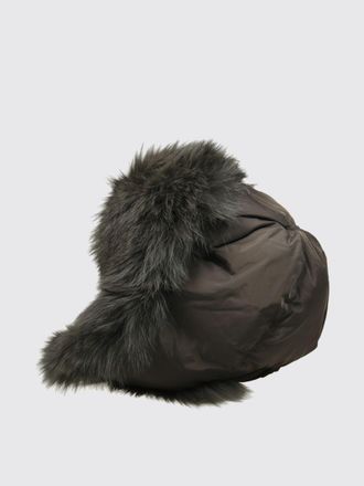 Yves Salomon Bonnet de neige en fausse fourrure avec sangle r&eacute;glable