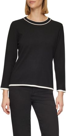 s.Oliver Black Label Damen 2159951 Pullover mit kontrastierter Rippblende, 9999, 36