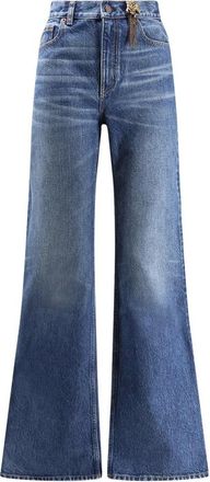 Chlo&eacute; Femme, Jeans, Bleu, Taille: W29 Jeans droits taille haute