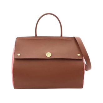 Burberry Pre-owned Sac fourre-tout Elizabeth en cuir 2 ways - Femme - Pre-owned - Brun - Taille: ONE Size