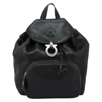Ferragamo Pre-owned Gancini Rucksack - - Pre-owned - Damen - Schwarzk - ONE SIZE