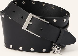 Gestuz Tailleng&uuml;rtel Mit Nieten schwarz