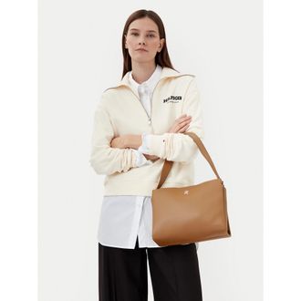 Tommy Hilfiger Handtasche Tommy Hilfiger Th Legacy Med Satchel AW0AW17173 Braun