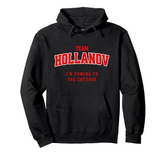 Generic Team Hollanov Cottage Trip Shirt - Bold Varsity Style Pullover Hoodie